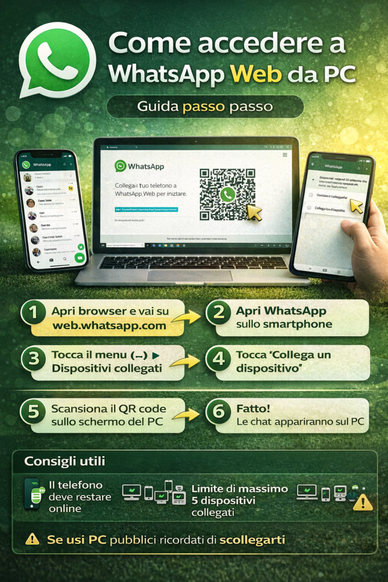 Accedere a WhatsappWeb da PC: Come Fare